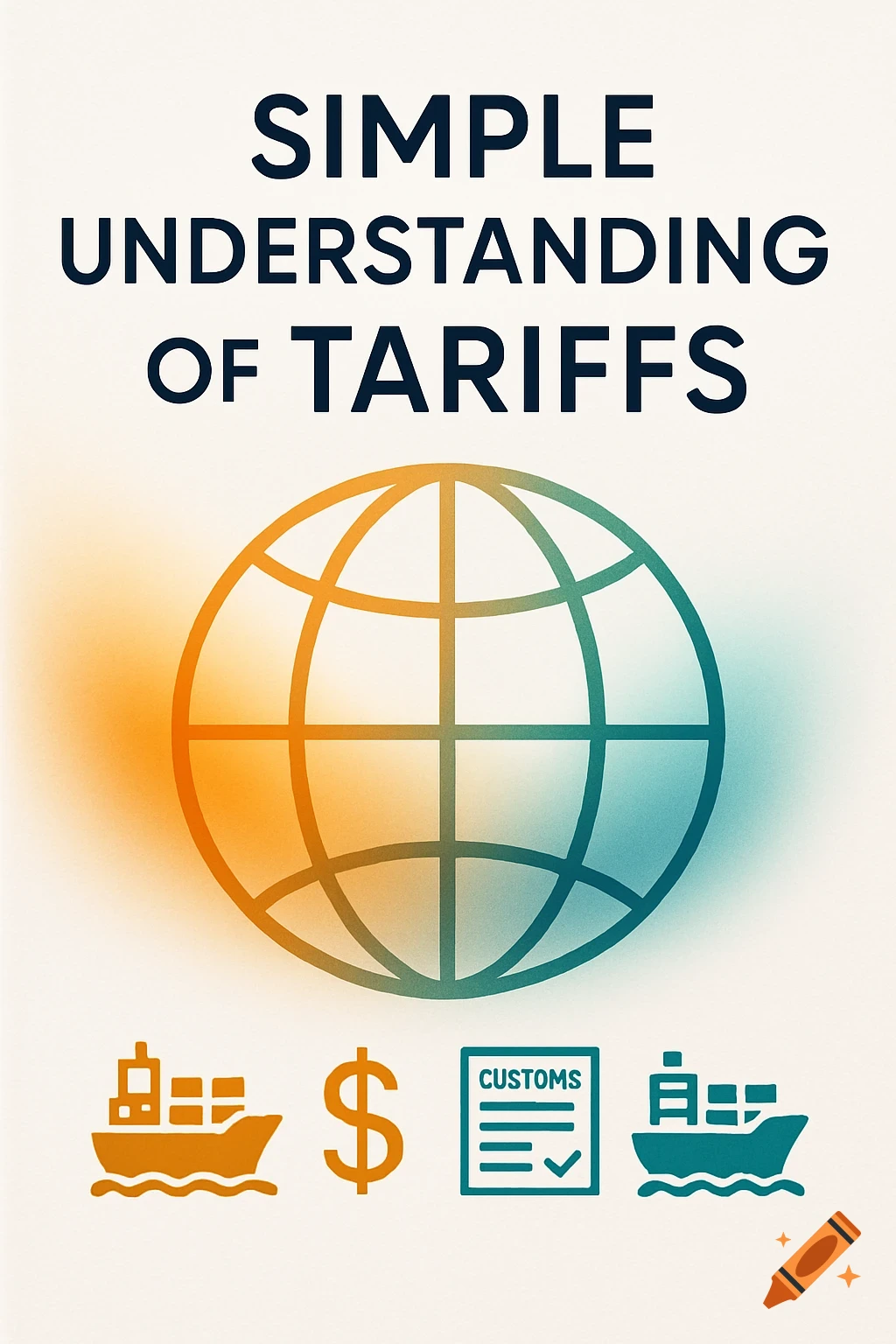 A modern graphic titled "Simple Understanding of Tariffs" with an ...