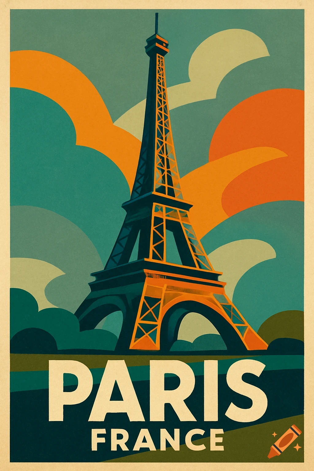 A colorful cartoon map of the Charente region in France, featuring ...