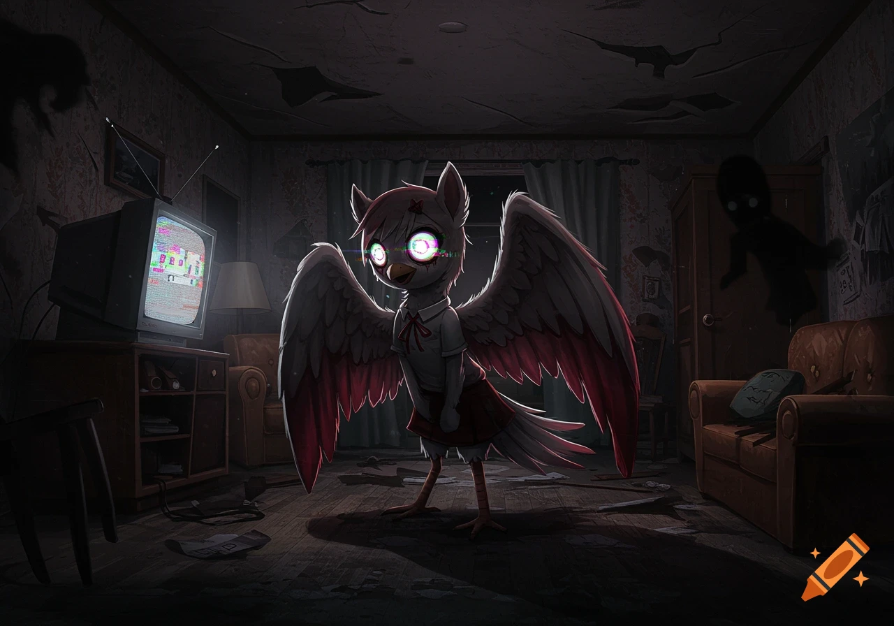 Geometric line art of Hornet from Hollow Knight. A white, bug-like ...