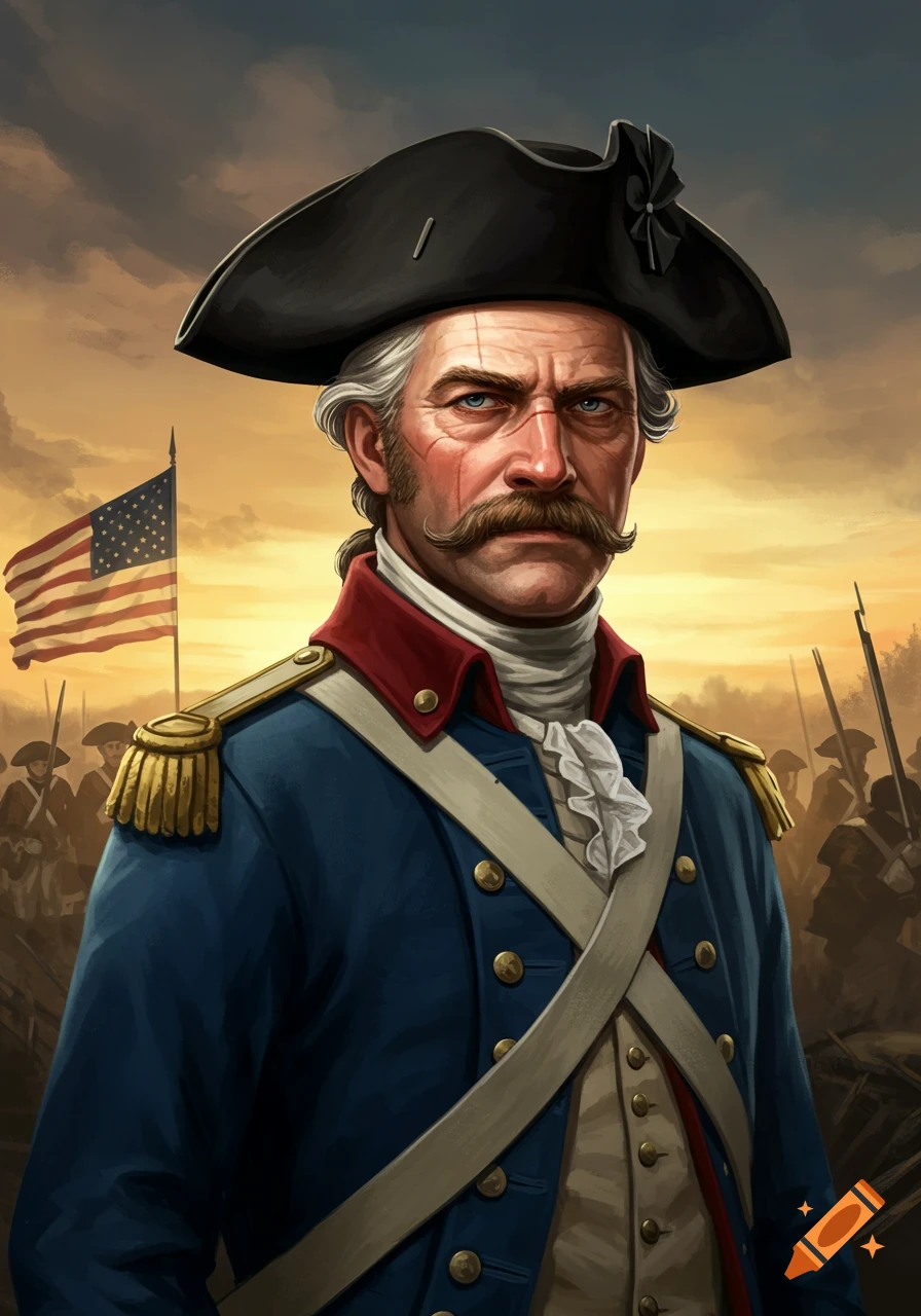 Two young men in Napoleonic military uniforms carry heavy sacks across ...