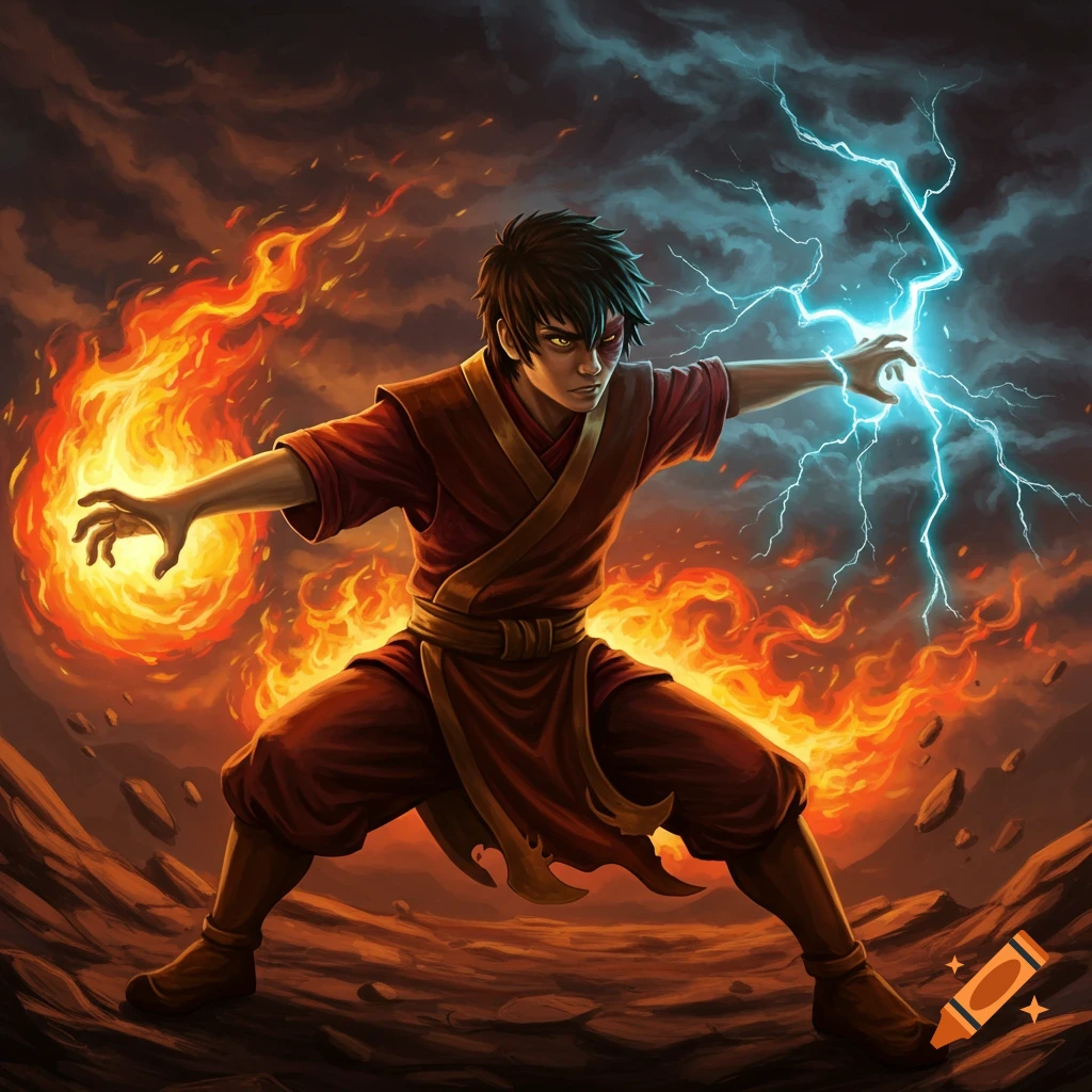 An illustration of Avatar Yangchen in an MTG card frame, bending water ...