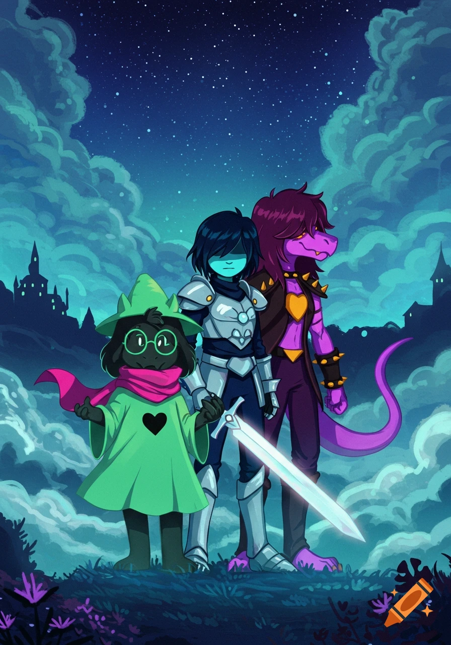 Susie Deltarune created on Craiyon