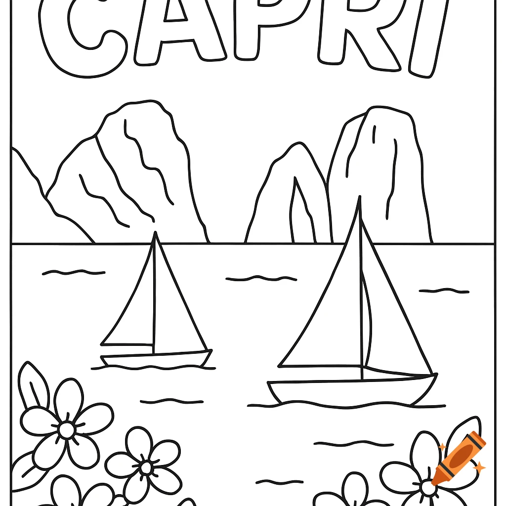 Coloring Page images created on Craiyon