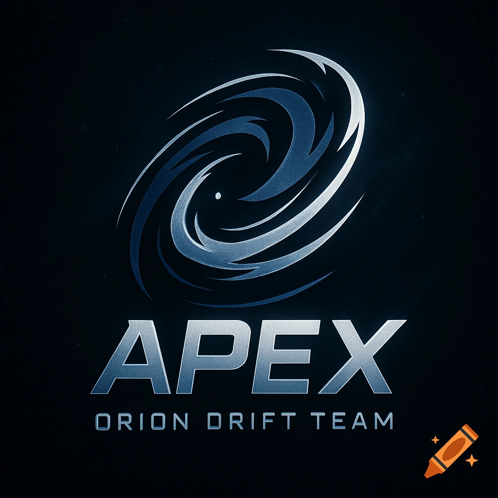 A metallic blue and silver logo featuring a stylized jet and lightning ...