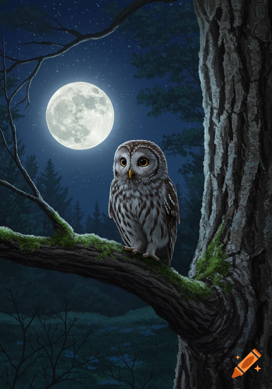 Illustrated black squirrel with red stripe and bushy tail on a tree ...