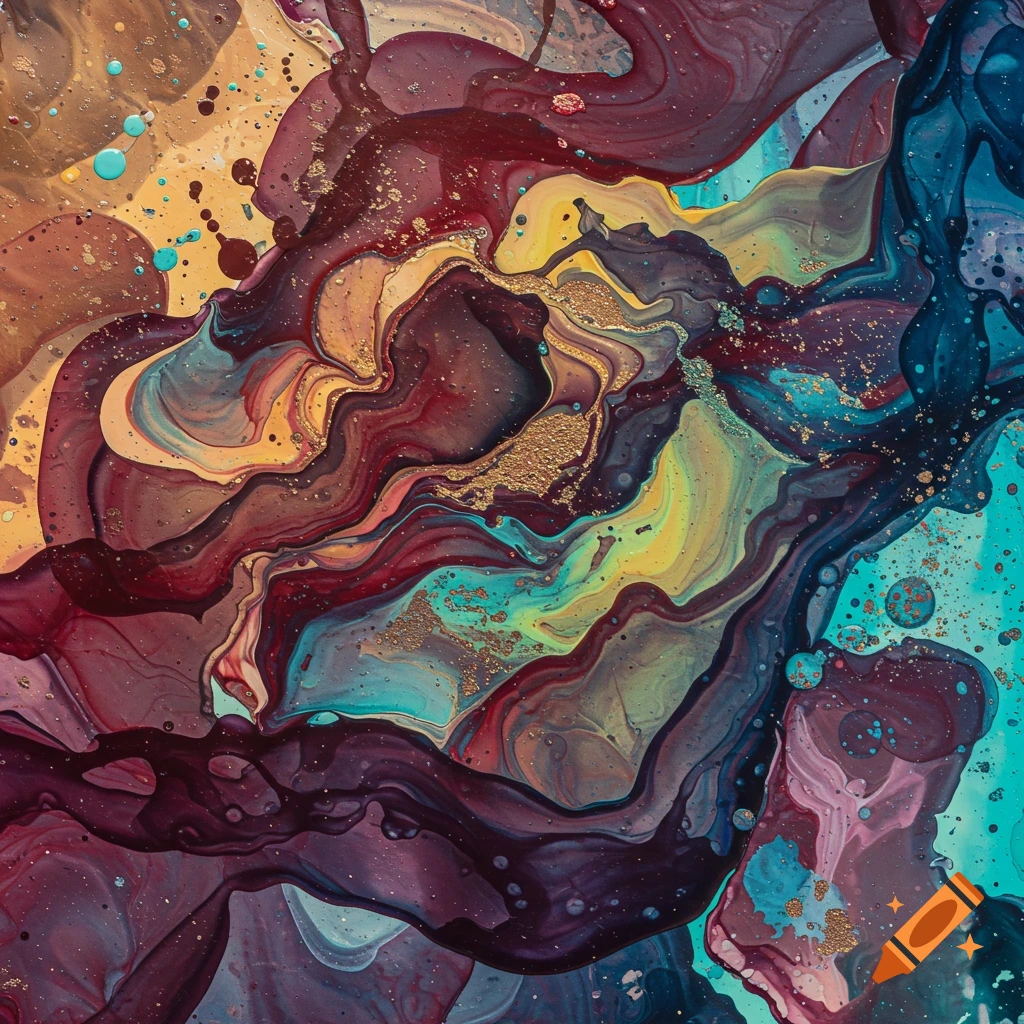 Fluid Art imagens criadas no Craiyon