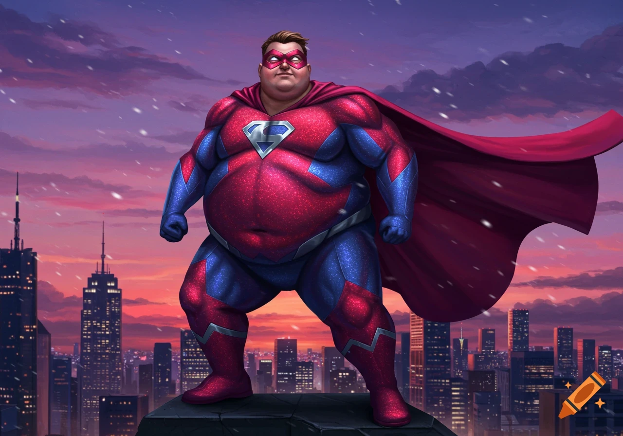 A cartoon superhero resembling Mr. Incredible in a green suit and mask ...