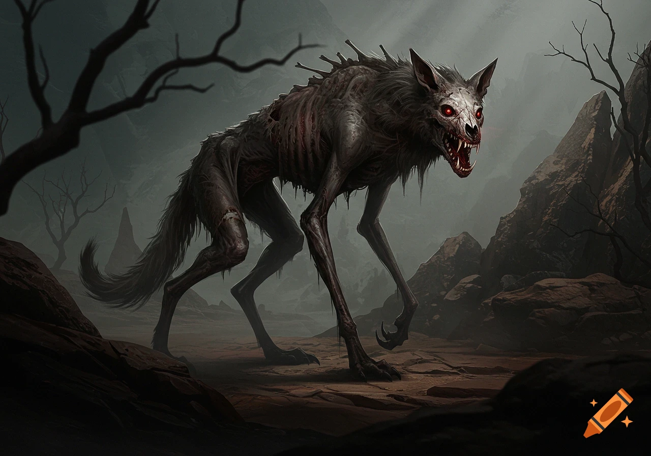 Werewolf created on Craiyon