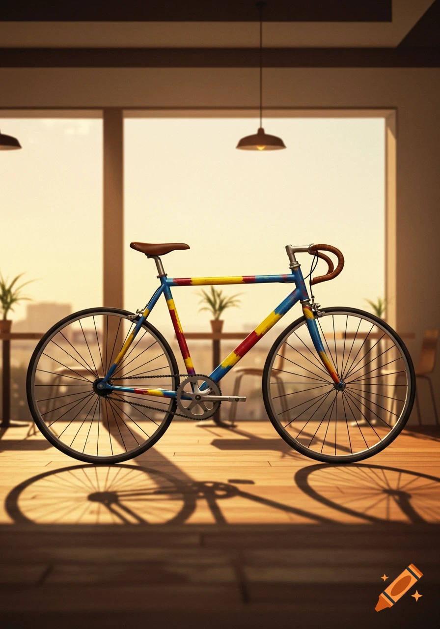 A sleek silver racing bike with "CRACEC" on its frame and "60" on its ...