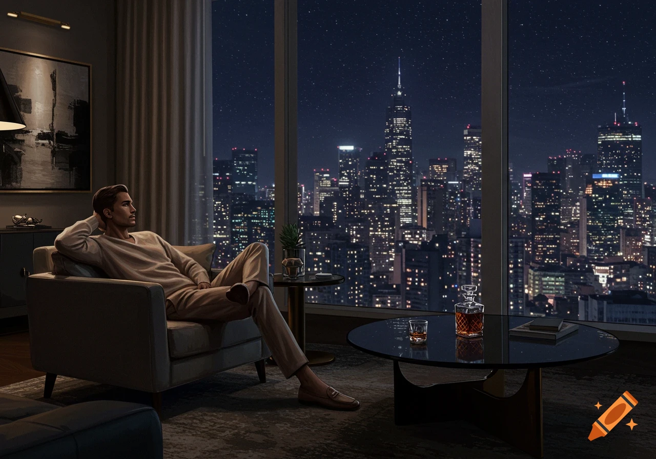 People socializing at a vibrant rooftop bar at sunset, overlooking a ...