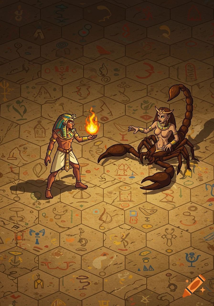 Fighting+pit+dnd created on Craiyon