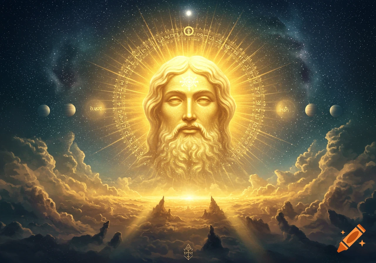 A shimmering, semi-transparent human figure stands illuminated by ...