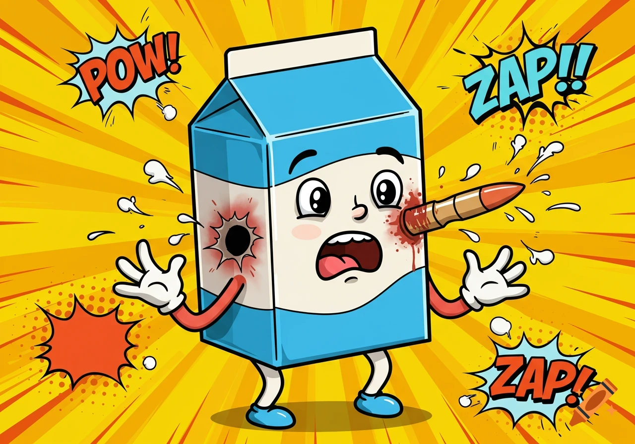 Cartoon dynamite stick with lit fuse on a yellow comic book background ...