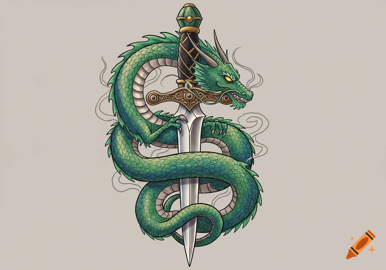 A yellow snake with an open jaw and scales wrapped around an arm in ...