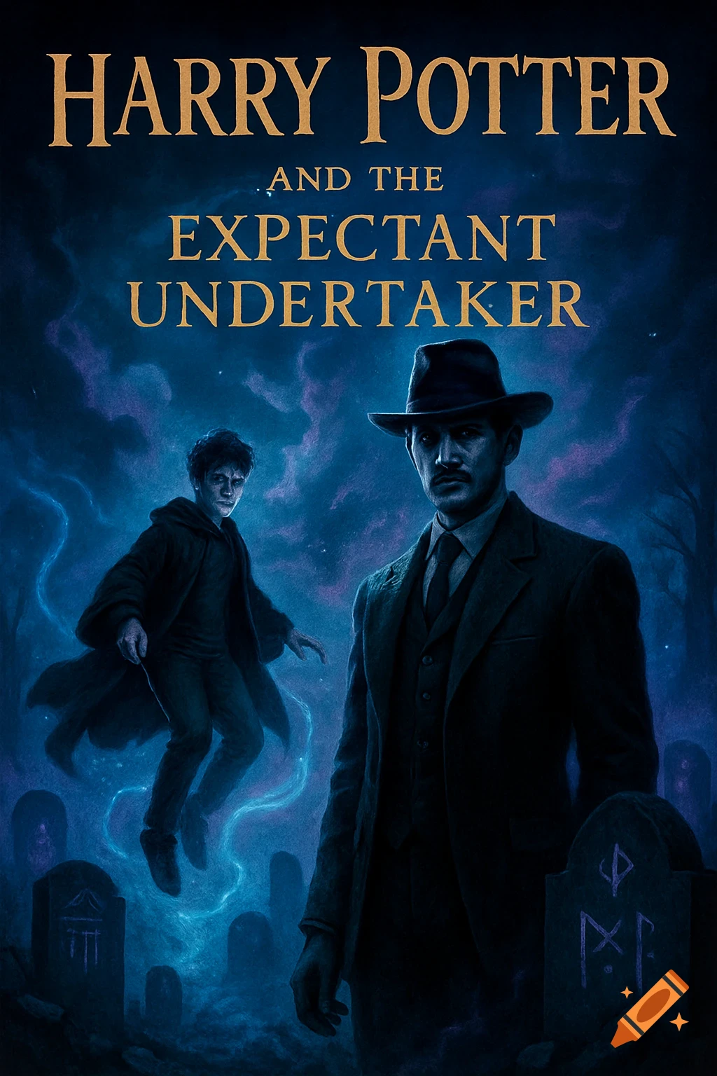 An eerie book cover for "Harry Potter and the Expectant Undertaker ...