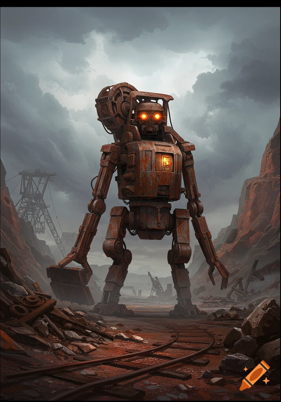 Blueprint of a full mech suit with detailed schematics on Craiyon