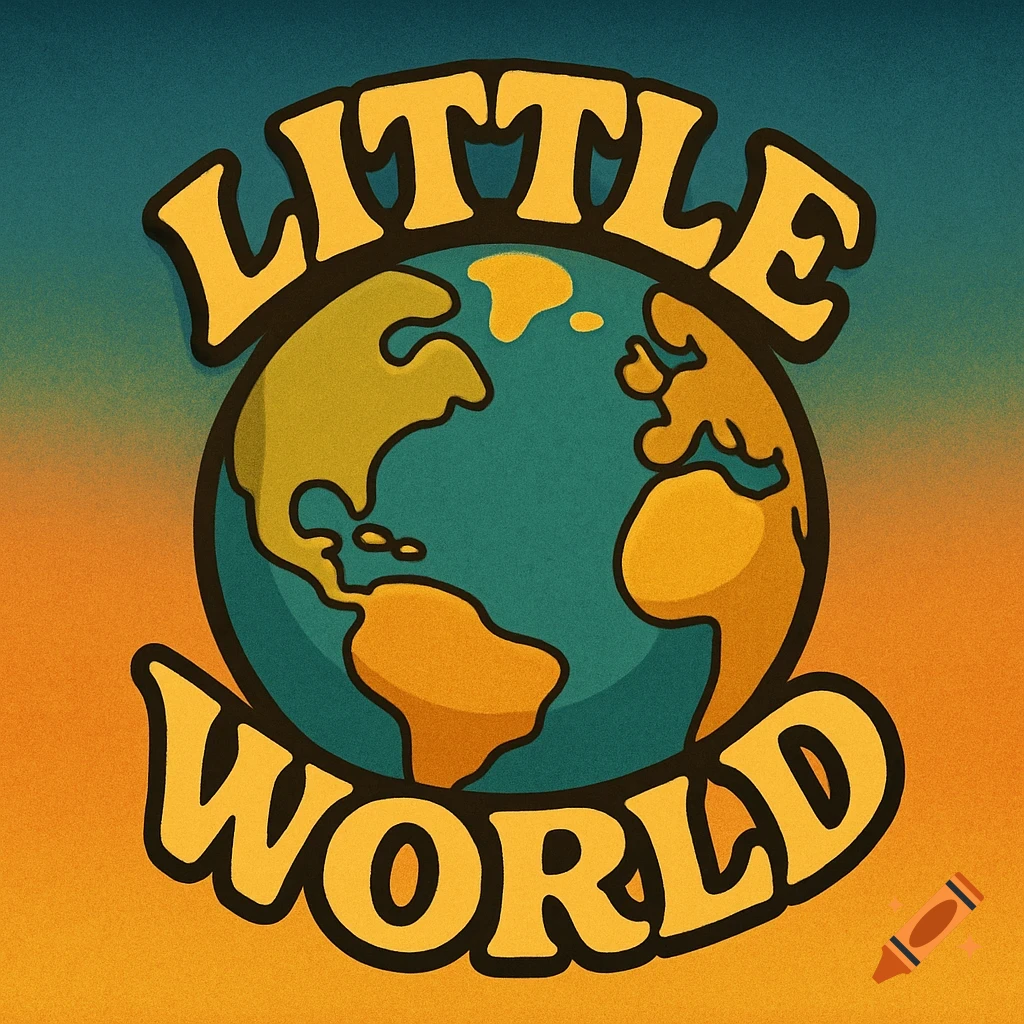 Simple illustrated logo for Little Land of Fun theme park featuring a ...