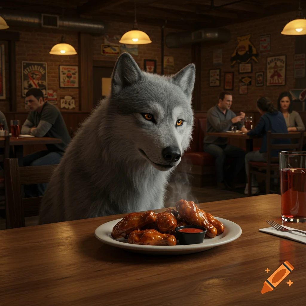 An outdoor evening scene at 'Holy Smoke BBQ Restaurant' with people ...