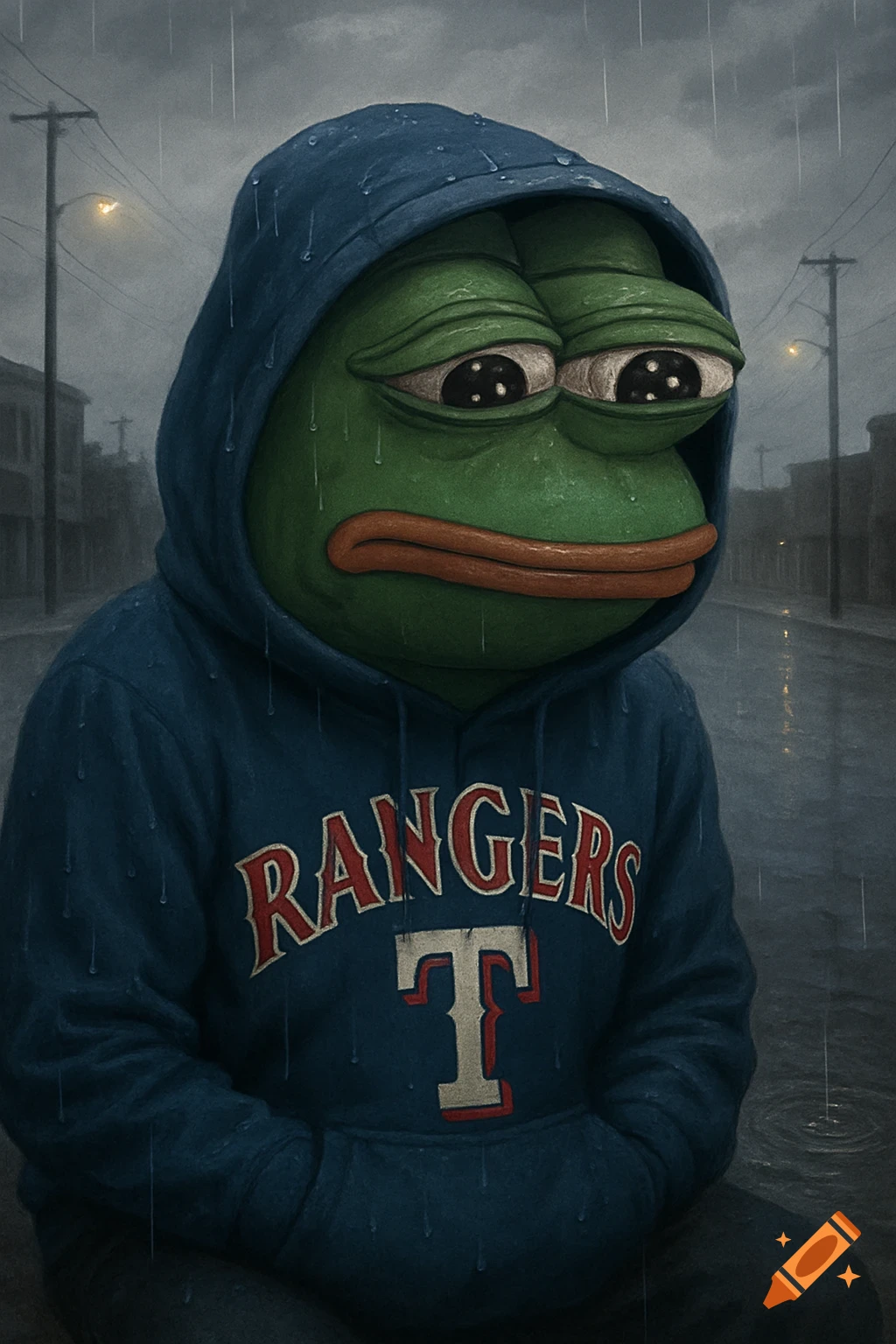 Pepe Meme Doing a Handshake created on Craiyon