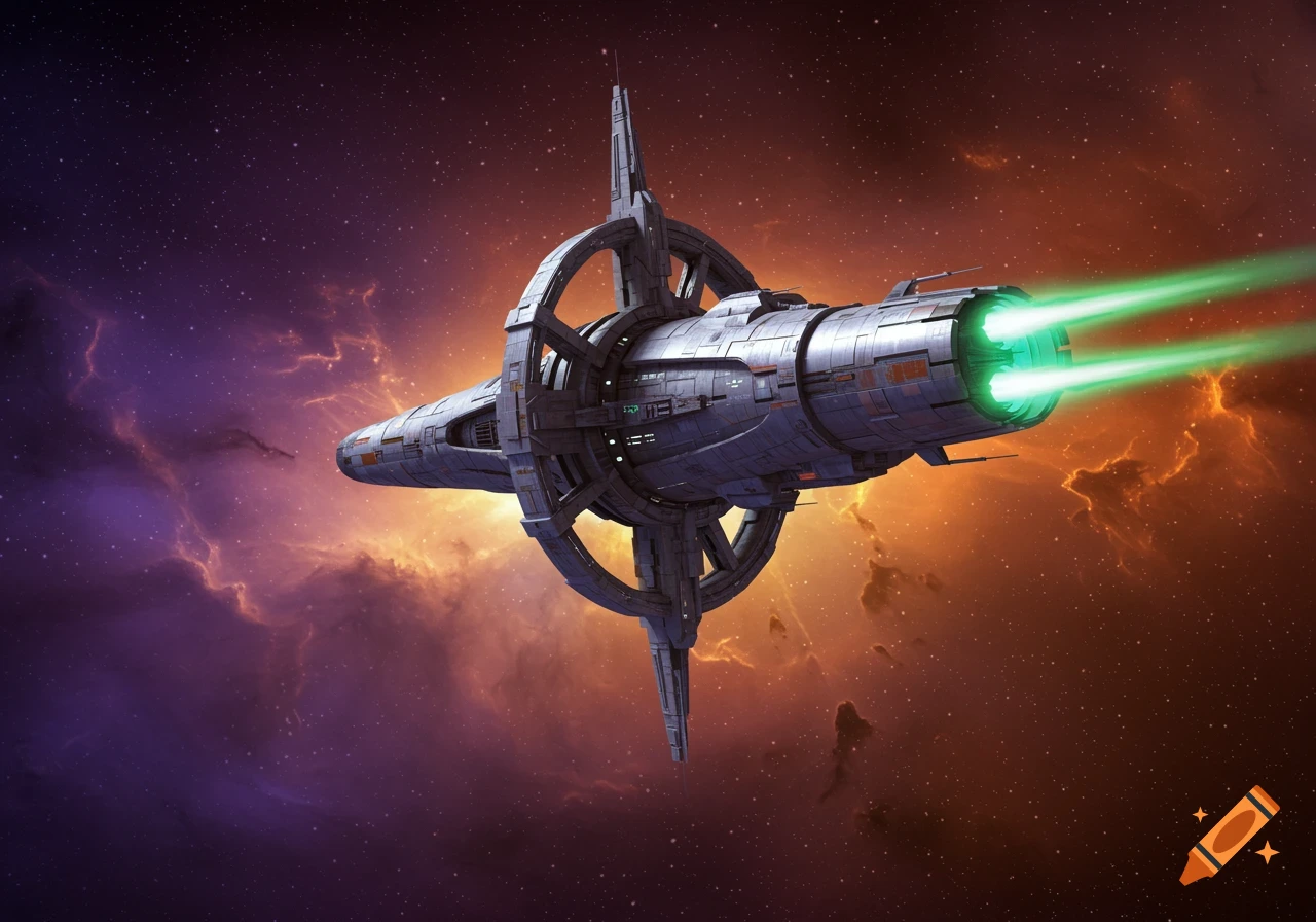 Starships created on Craiyon