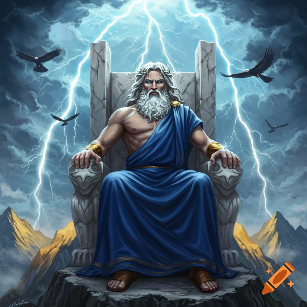 Moses stands holding the Ten Commandments under a stormy sky with ...