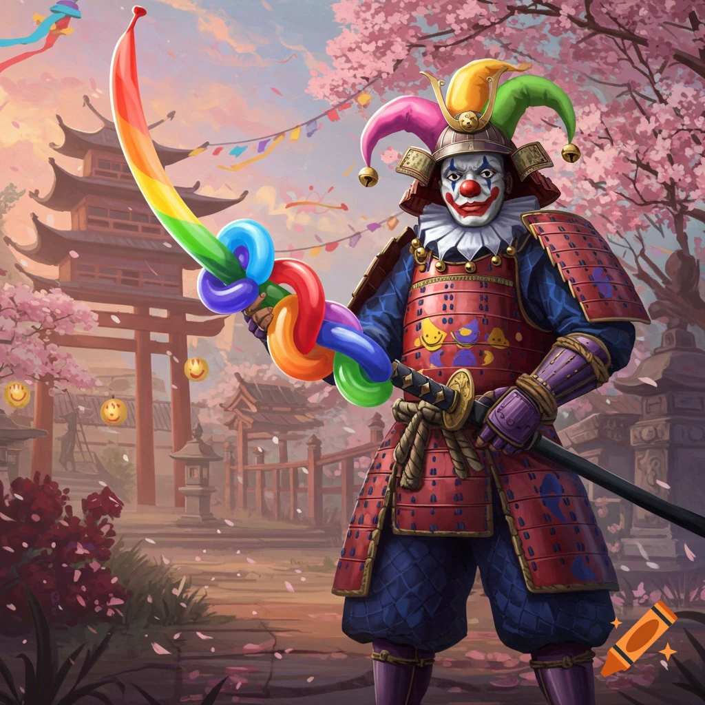 Illustration of a red yukata with orange flame patterns and a purple ...