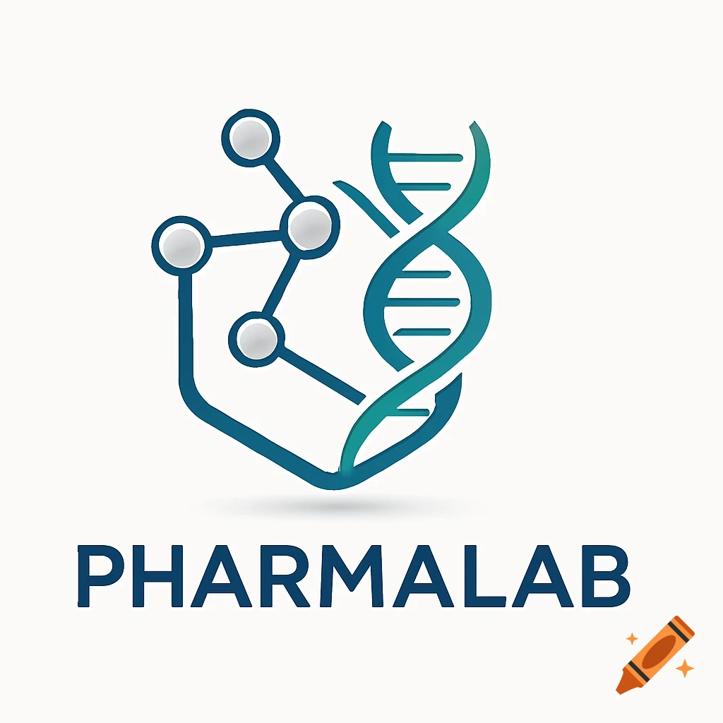 A logo featuring a stylized female silhouette with light blue wings and a golden DNA helix ...