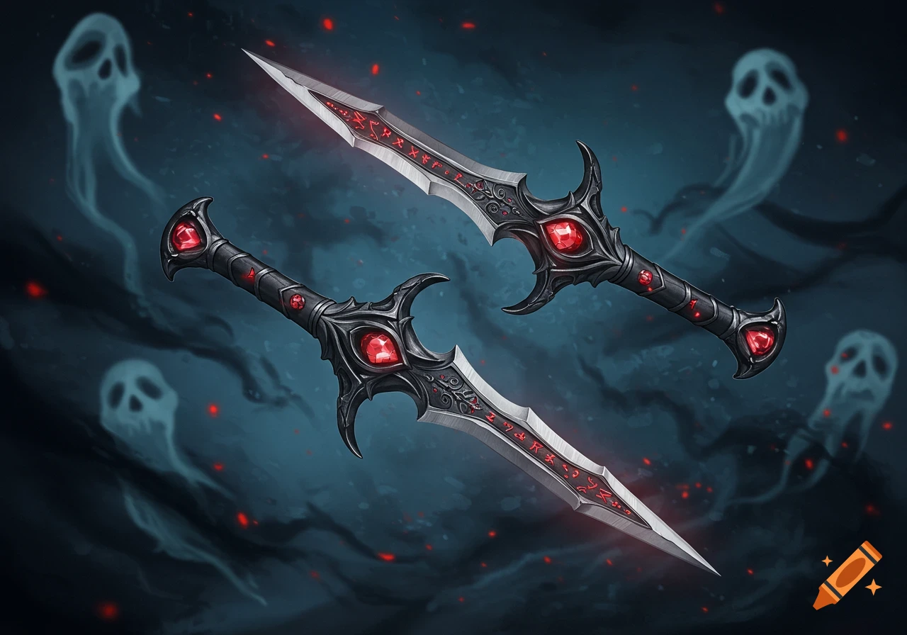 Glowing blue knife in a sci-fi rough sketch art style on Craiyon