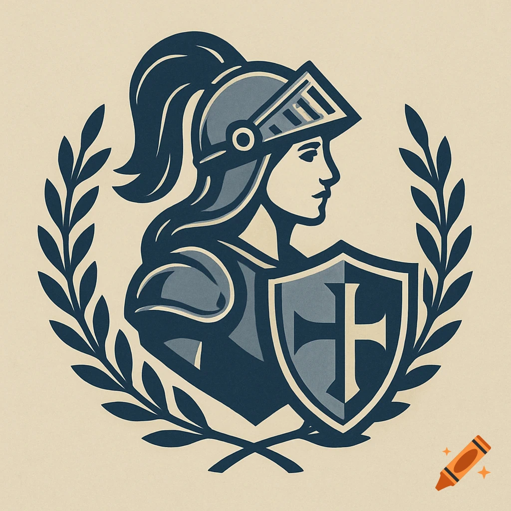 A simple black and white logo featuring a stylized sword vertically ...