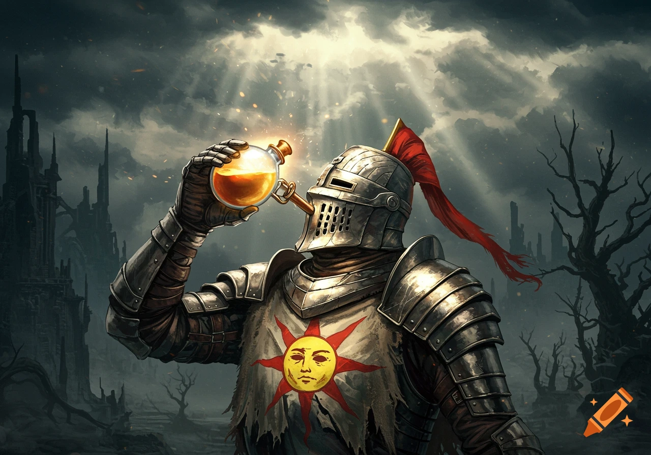 An ornately armored knight in a red-plumed helmet carries a bride in a ...