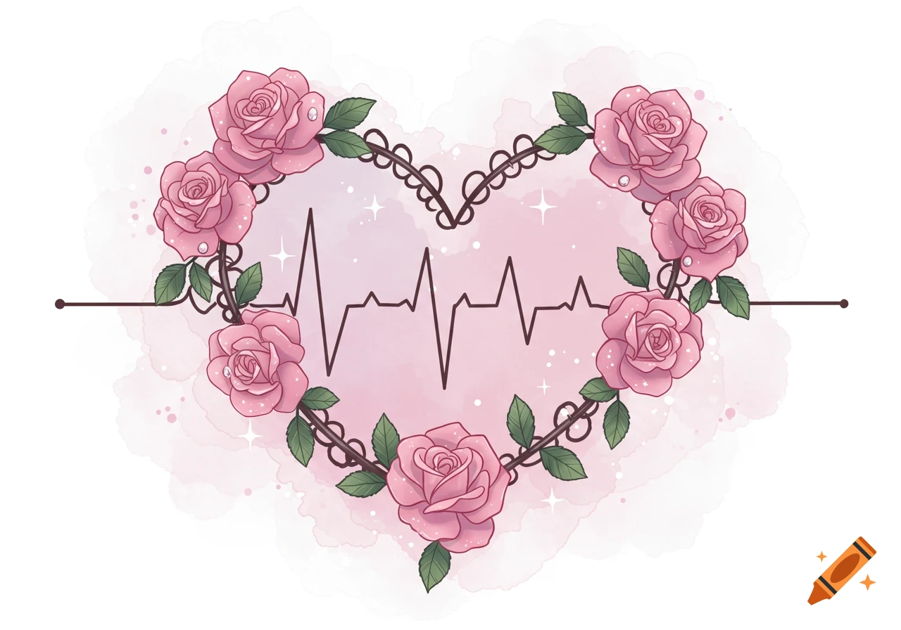 Valentines+border created on Craiyon