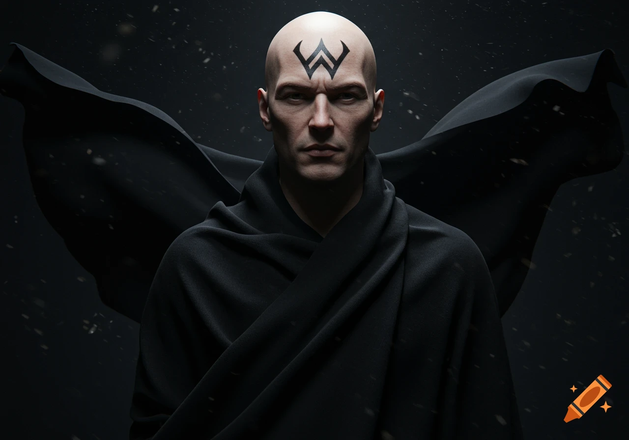 Suspicious male thief with gray eyes, dark tan skin, and dark hair on ...