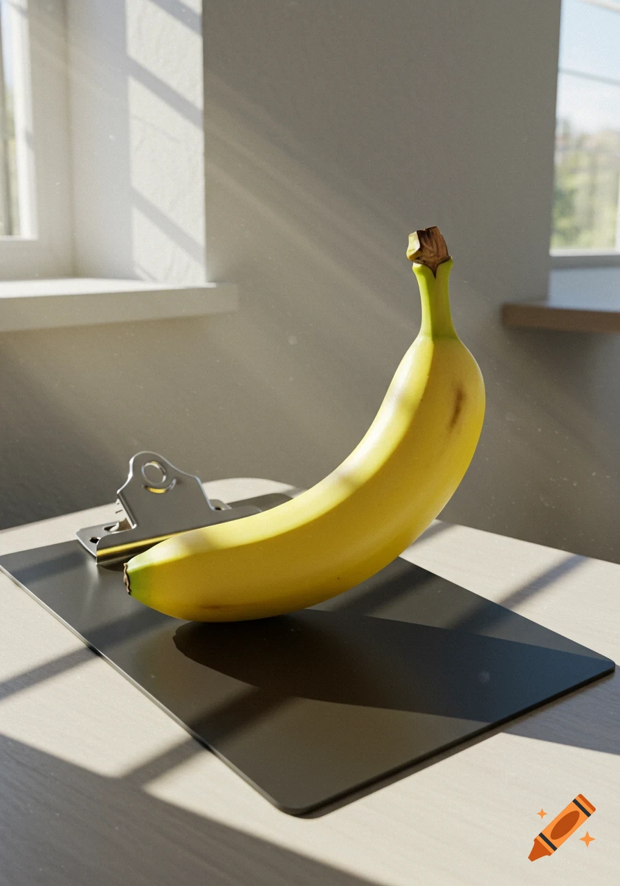 A green, stylized cardamom pod curved like a crescent moon, on a plain ...