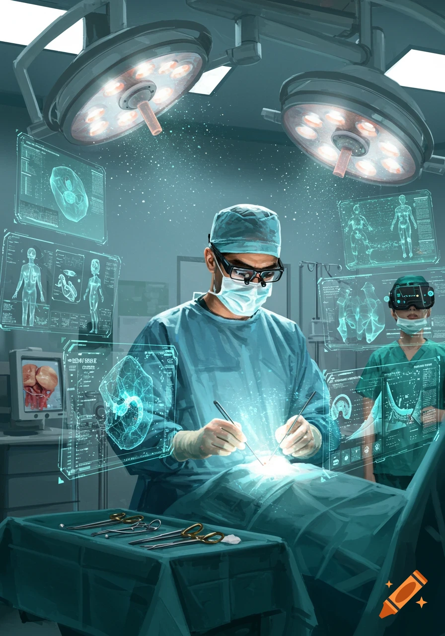 A cartoon doctor in a white lab coat and stethoscope stands in a ...