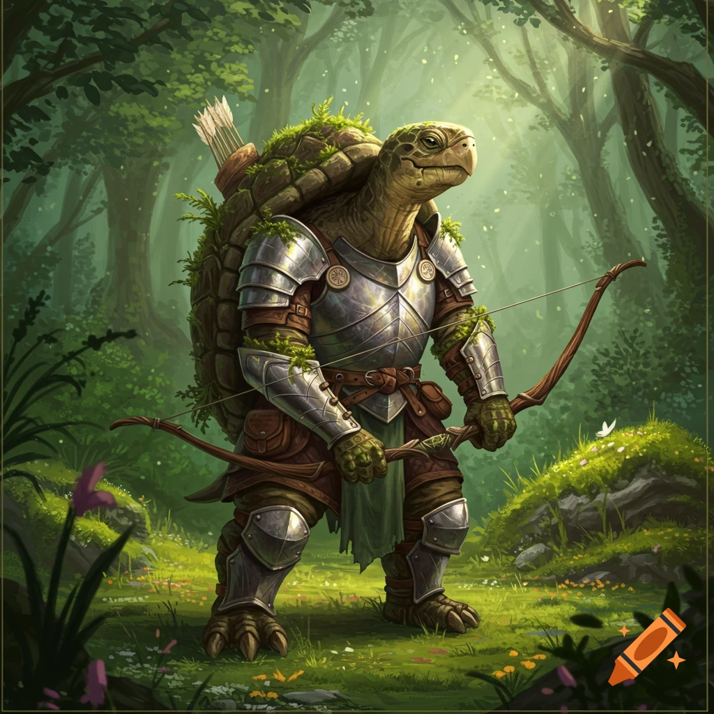 Illustration of a Kobold barbarian on Craiyon