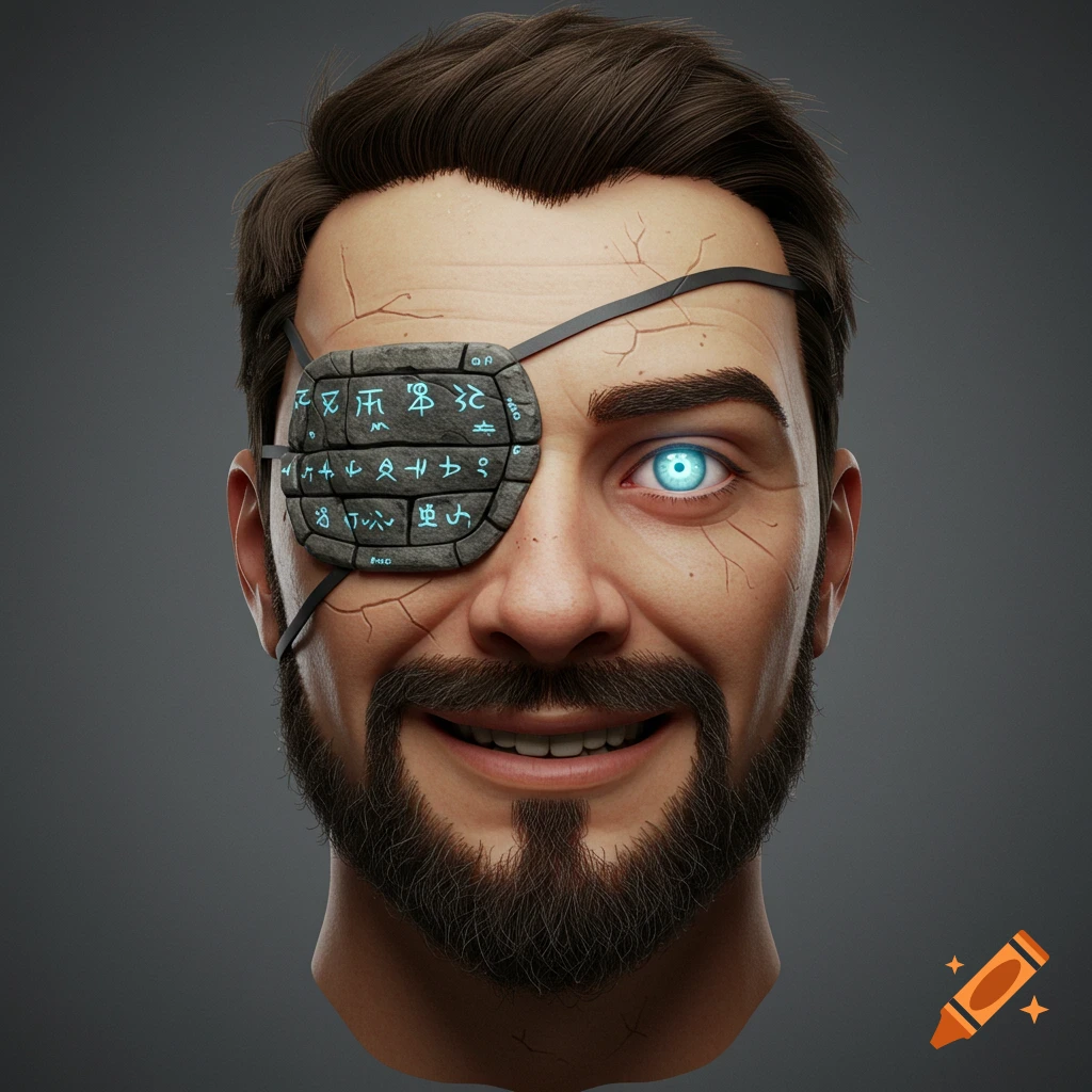 Rick astley 3d model face, looking a little to the left on Craiyon