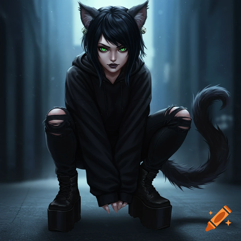 Emo boy with fringe hanging over his eyes on Craiyon