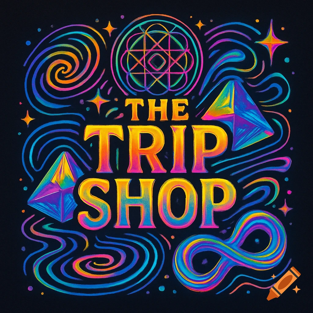 Stylized text TRALALERO TRALALA on a colorful abstract background. on Craiyon