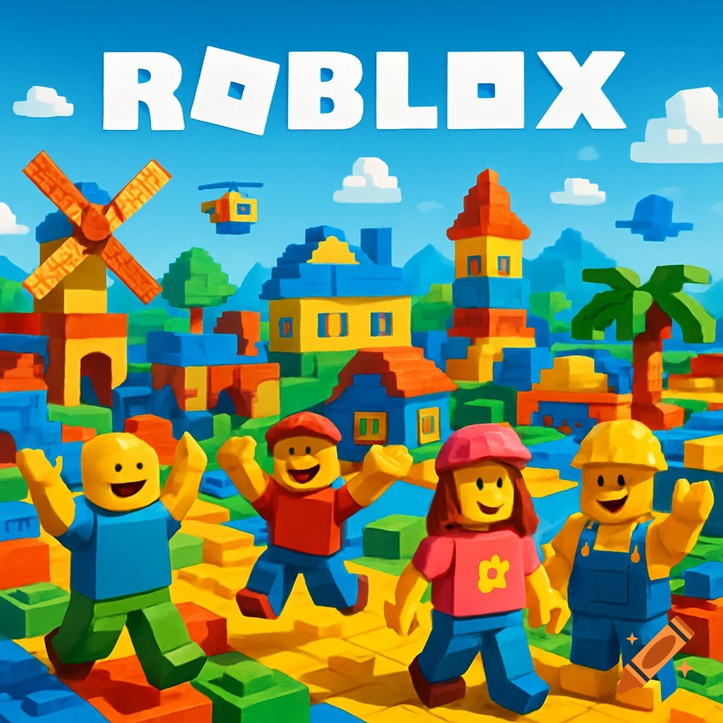 Roblox created on Craiyon