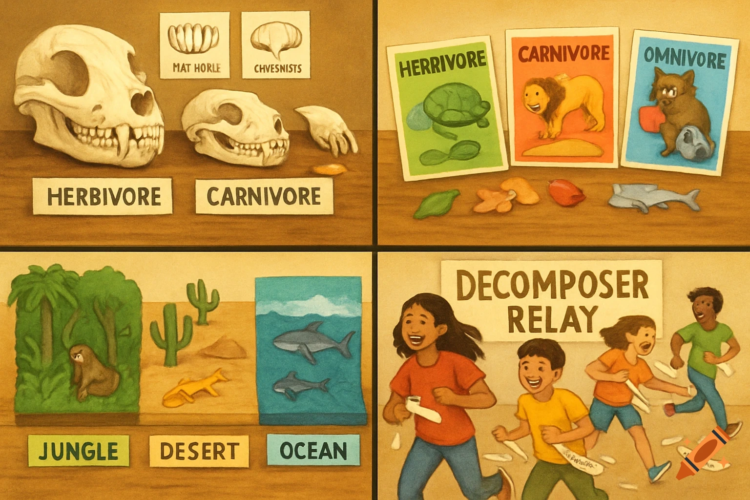 A colorful cartoon timeline illustrating the history of the universe ...