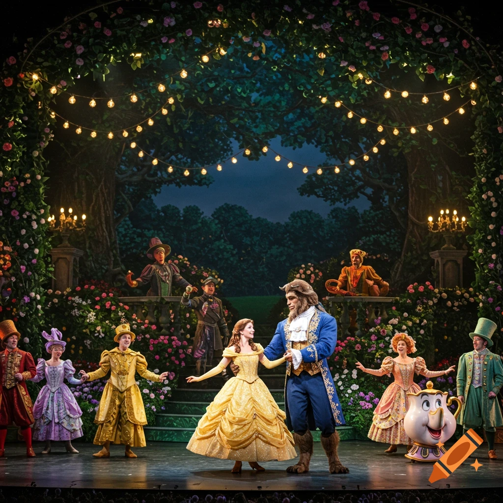 Beauty and the Beast created on Craiyon