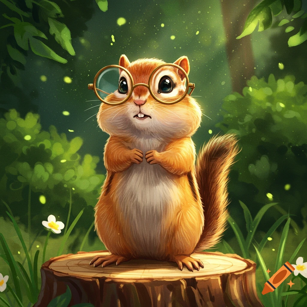 A badass cartoon squirrel in a leather jacket and sunglasses, holding a ...