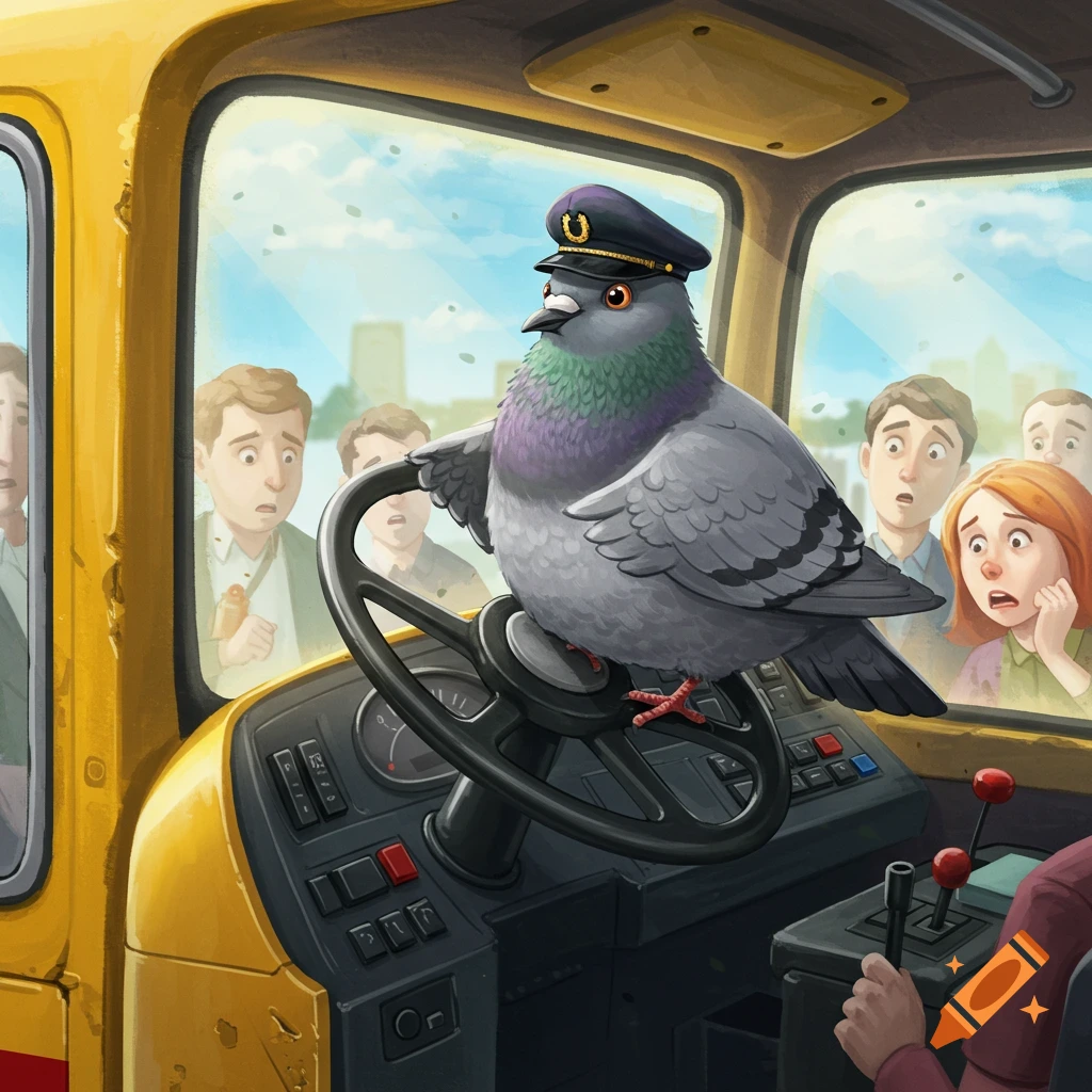 A green and gray Senegal parrot perches on a red firetruck, with brick ...