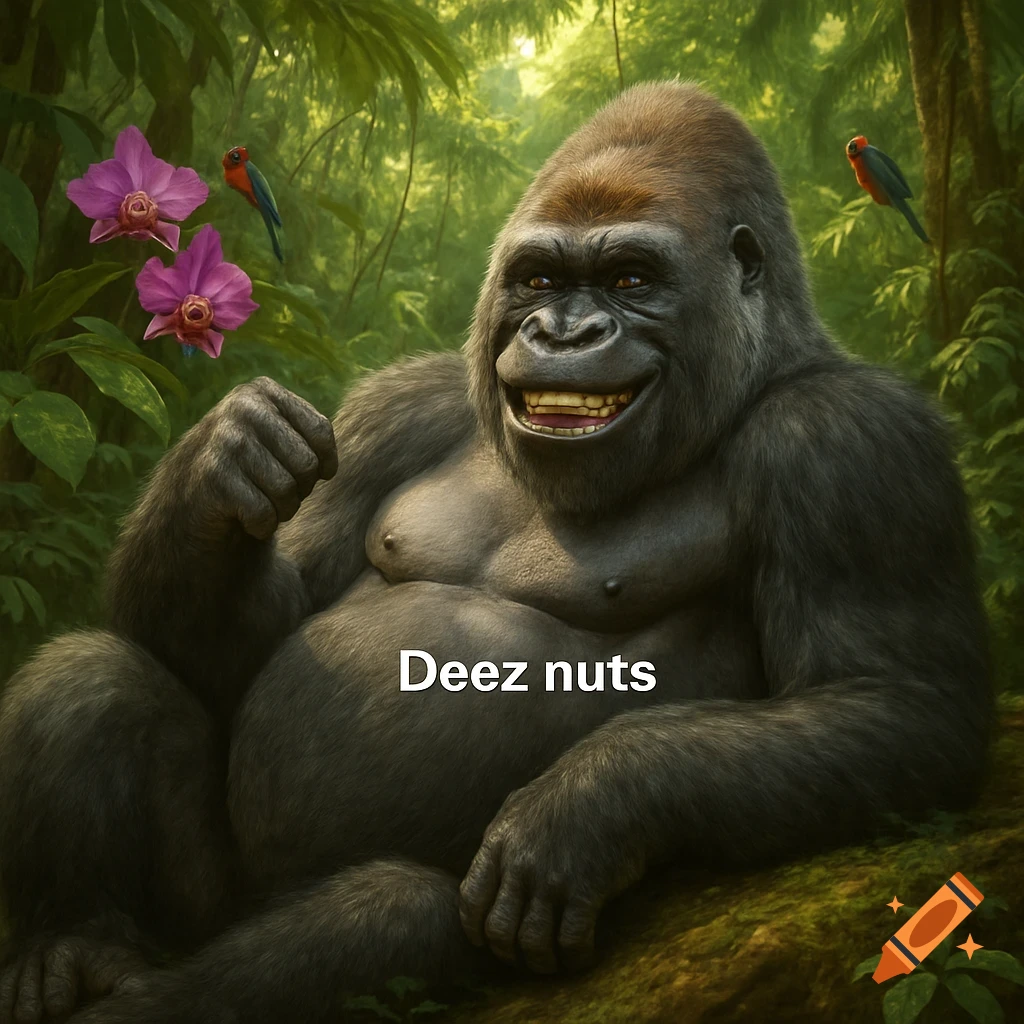 Gorilla Tag created on Craiyon