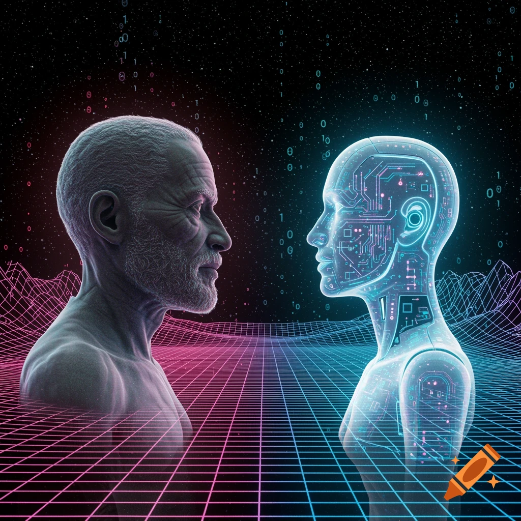 A brain in a robot head on Craiyon