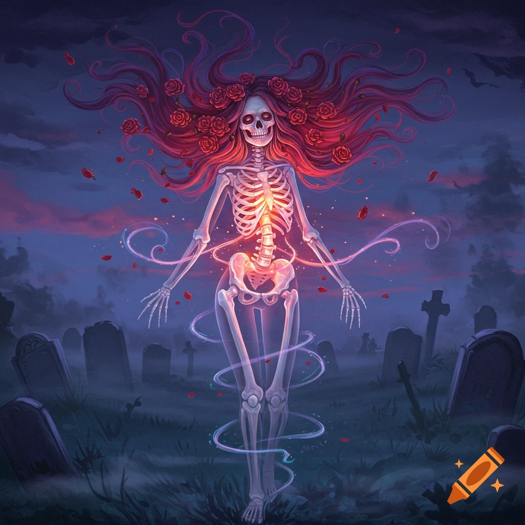 A surreal digital painting of a man with many fingers for hair ...