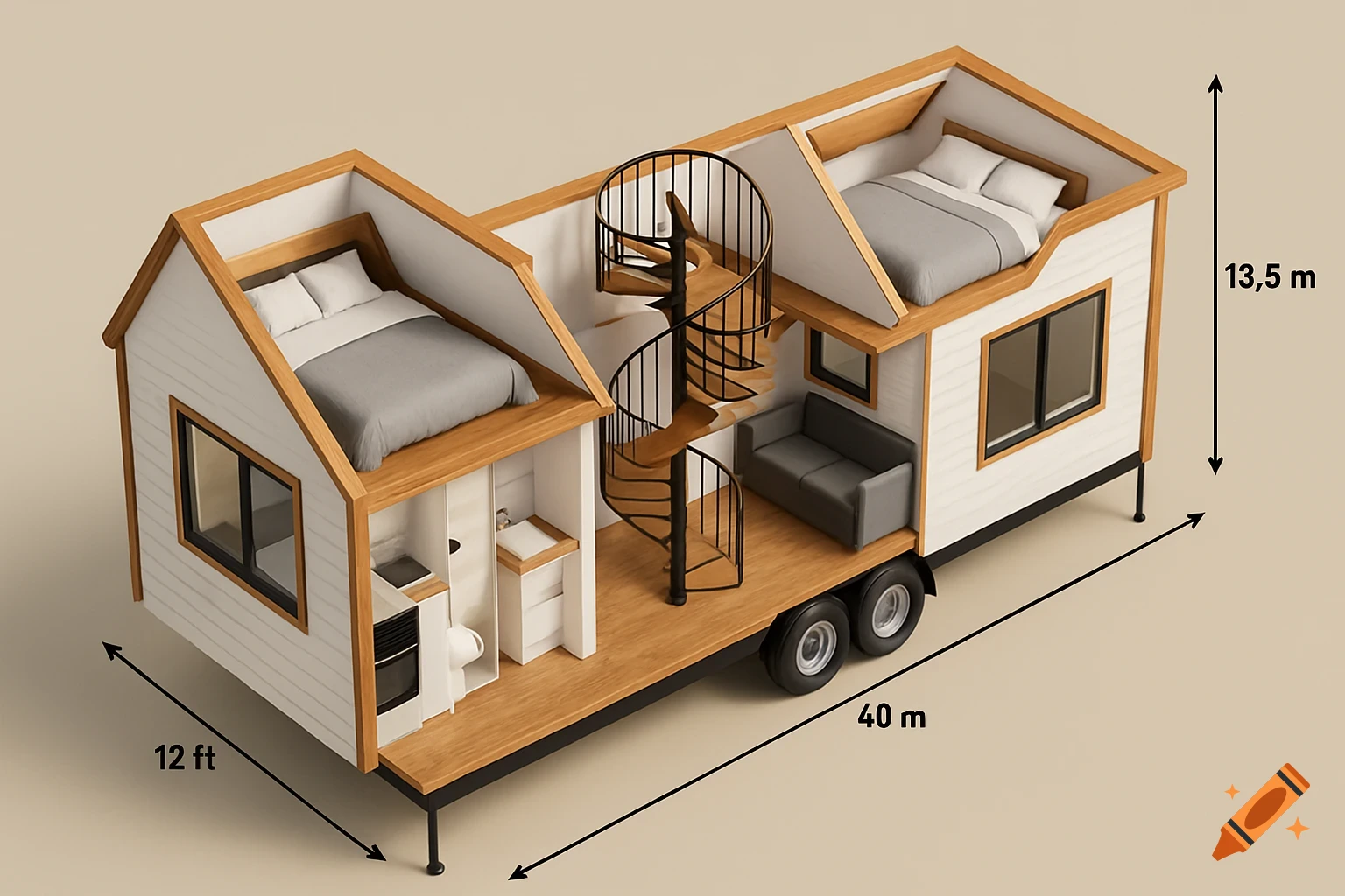 Loft Apartment created on Craiyon