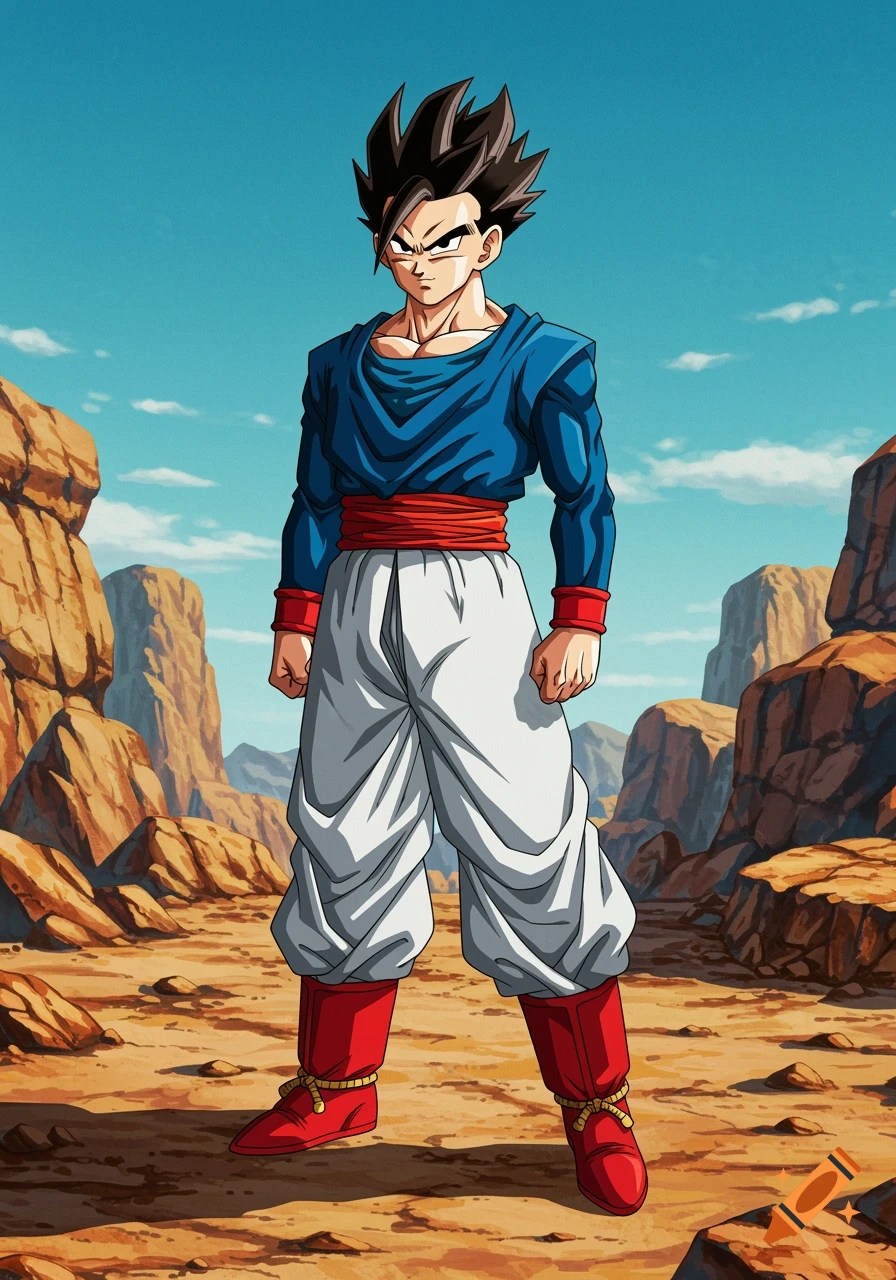 Ssj Kid Gohan created on Craiyon