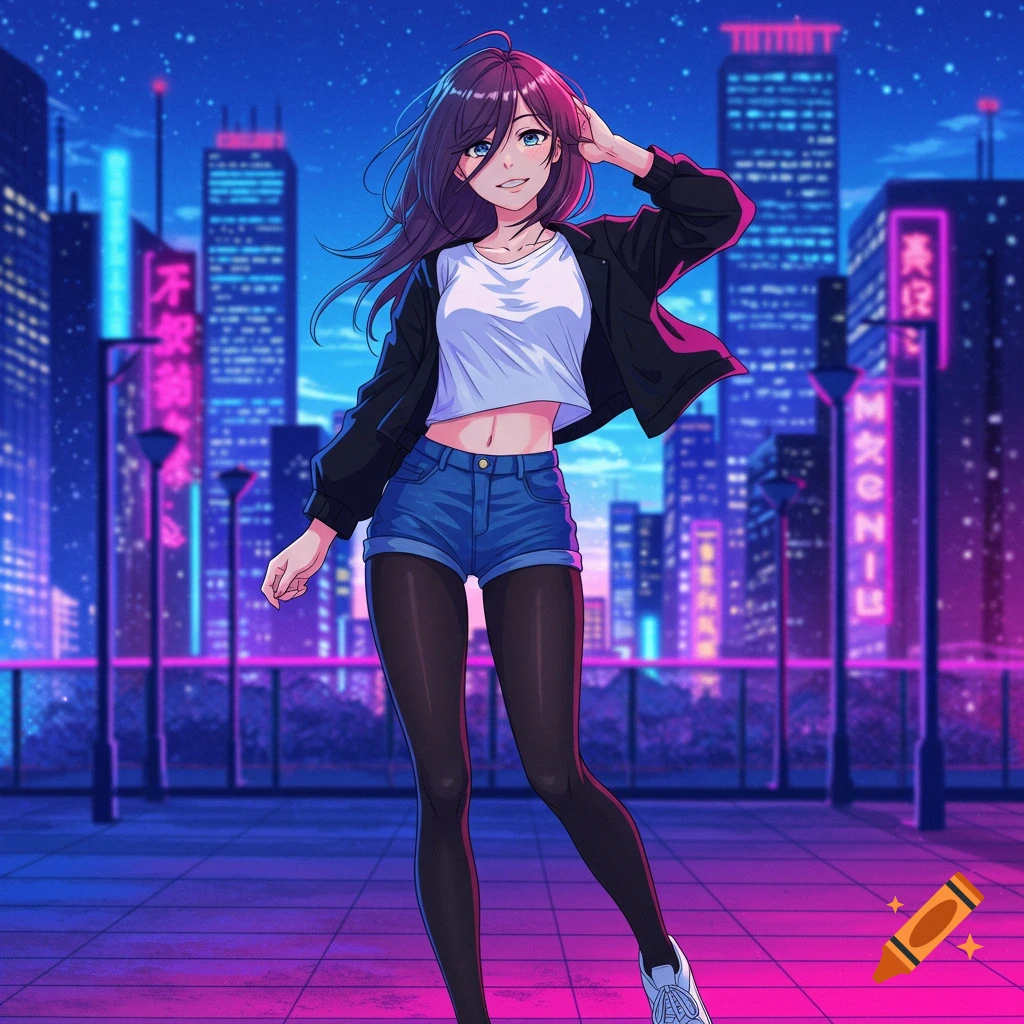 Bent+over+anime+girls created on Craiyon