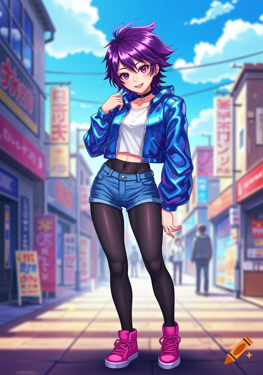 Anime magical girl character reference on Craiyon